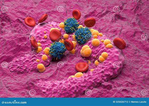 Car T Cell Therapy In Basal Cell Carcinoma Bcc Isometric View 3d