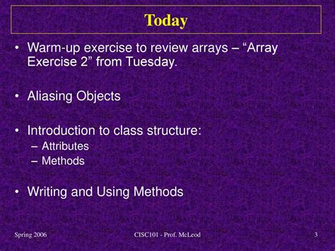 Last Time Some Discussion Of Program “efficiency” Arrays 1d And 2d