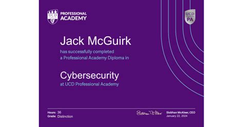Cybersecurity • Jack Mcguirk • Ucd Professional Academy Jack Mcguirk 18 Comments