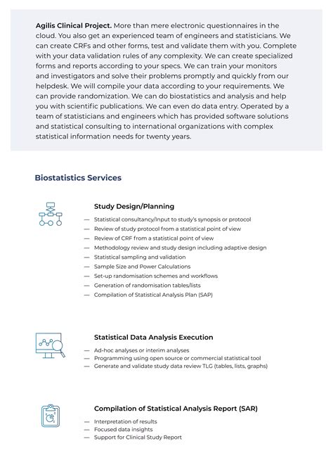 Agilis Clinical Project Brochure PDF