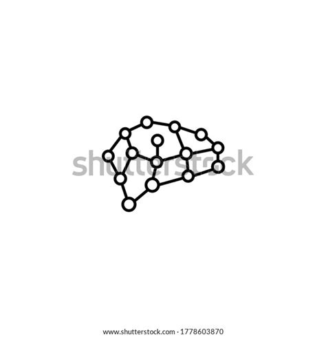 Neural Network Simple Thin Line Icon Stock Vector Royalty Free Shutterstock