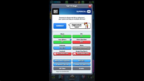 Settings Clash Royale Interface In Game