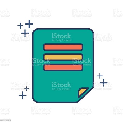 문서 아이콘 벡터 일러스트 레이 션 글리프 스타일 디자인 색상 및 더하기 기호 흰색 배경에 고립되어 있습니다 계약서에 대한 스톡