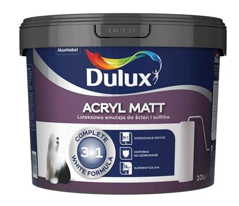 FARBA DULUX ACRYL MATT Emulsja Lateksowa 10l 5903525370144 Cena