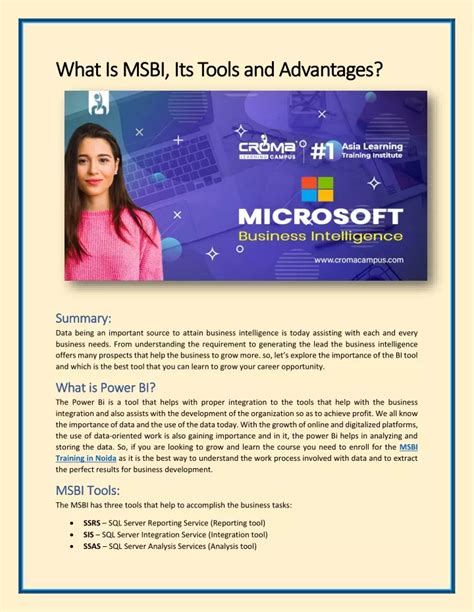 PPT What Is MSBI Its Tools And Advantages PowerPoint Presentation