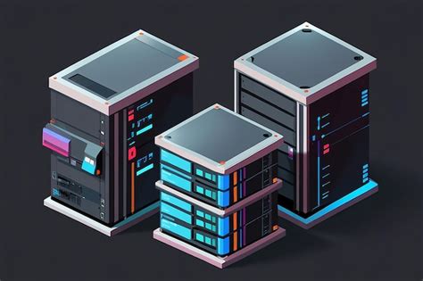 3d Server Ddos Flat Illustration Premium Ai Generated Image