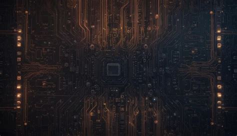 Premium Photo Illustration Abstract Futuristic Electronic Circuit Technology Background