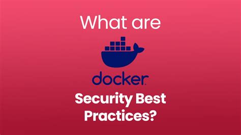 docker security best practices soos
