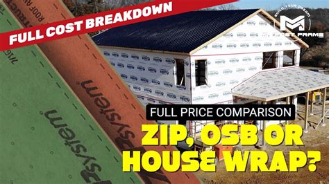 ZIP OSB Or House Wrap Full Cost Comparison Breakdown MAD
