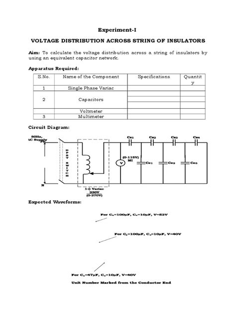 1voltage Distribution Across String Of Insulators Pdf