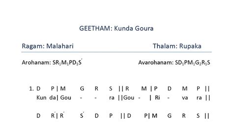 Dr Vasundara Iyengar Carnatic Music Geetham Kunda Goura Malahari