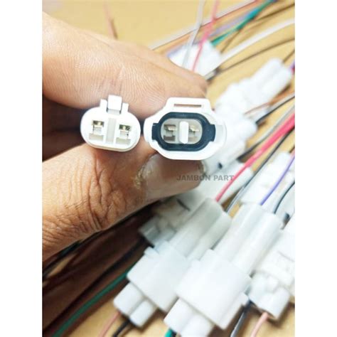 universal waterproof 2 pin connector socket shopee malaysia