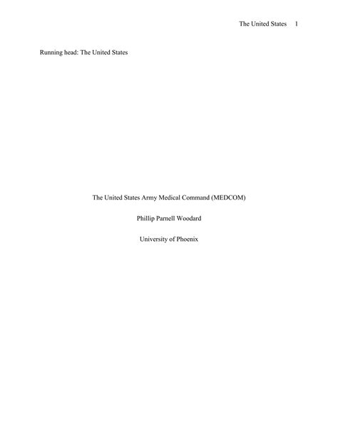 United States Army Medcom Docx