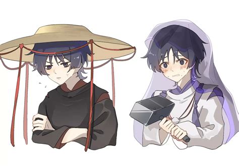 Scaramouche Scaramouche And Kuronushi Genshin Impact Drawn By