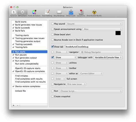 Xcode4 Xcode 41 Behaviours Automate Closing A Tab Stack Overflow