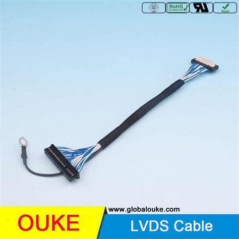 Lvds Pin Flat Cable To Pin FPC For LCD Display Panel Mm