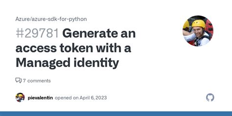 Generate An Access Token With A Managed Identity Issue Azure Azure Sdk For Python