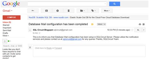 Sqlcircuit Sql Server Implementation Of Database Mail