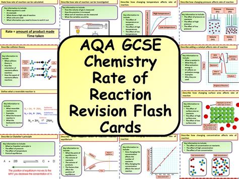Aqa Ks4 Gcse Chemistry Science Rate Of Reaction Revision Flashcards