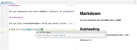 Markdown IntelliJ IDEA