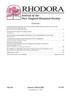 Volume Issue Rhodora