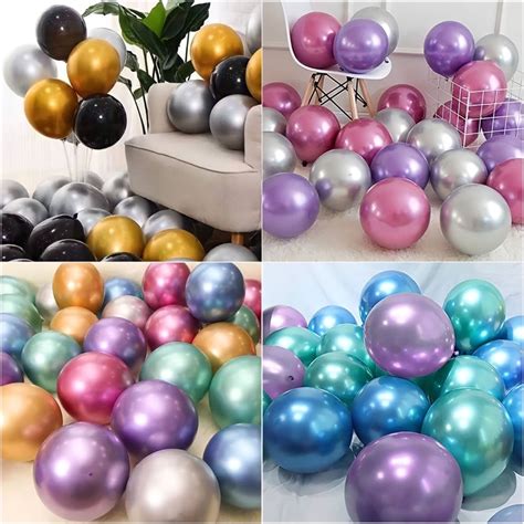 Jual PAKET BALON LATEX METALIK CHROME ISI 30 PCS Shopee Indonesia