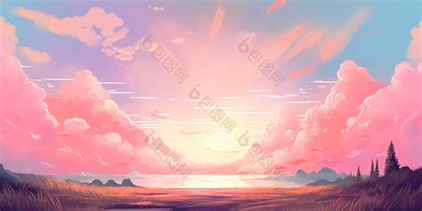 天空插画高清图片下载 包图网