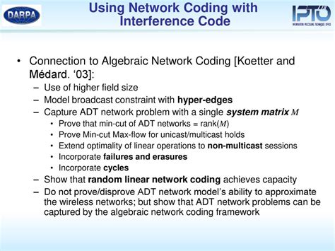 wireless network coding some lessons learned in itmanet ppt download