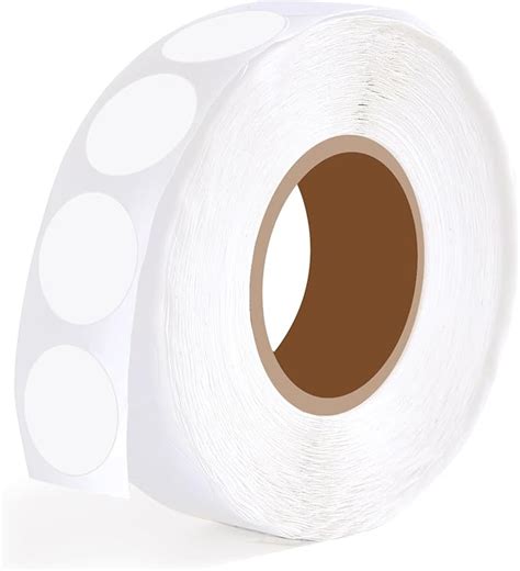 Amazon Com 1000 PCS Dot Stickers 1 2 Inch Circle Small Round Coding Labels Blank White Color