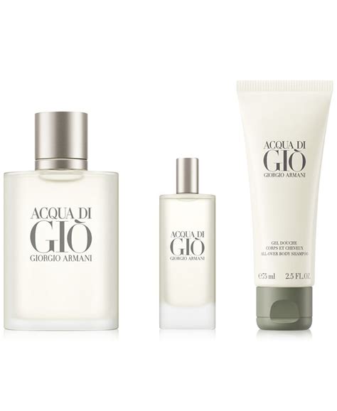 Giorgio Armani Mens 3 Pc Acqua Di Giò Eau De Toilette T Set Macys