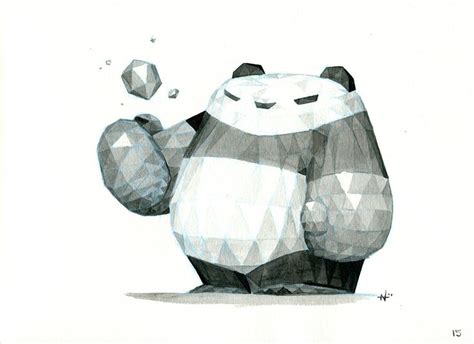 Punchingpandas Ink Illustrations Panda Sketch Book