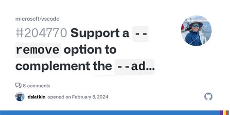 Support A ` Remove` Option To Complement The ` Add` Option In The
