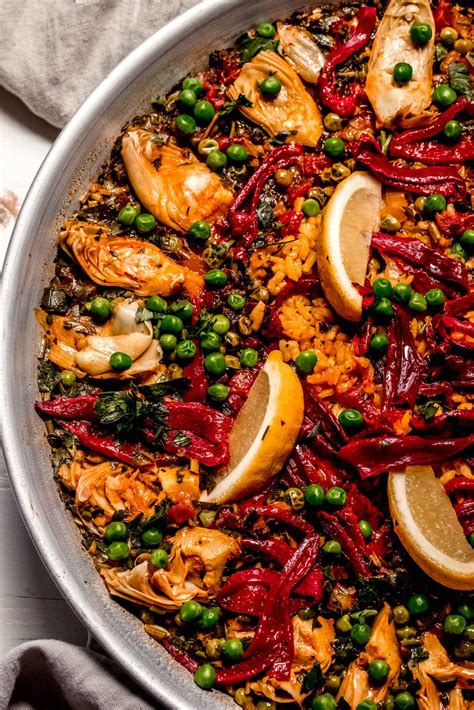 Vegetarian Paella With Artichokes Easy Recipe
