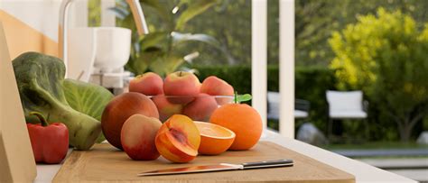 현대적인 주방의 주방 테이블 위에 있는 도마에 다양한 신선한 야채와 과일 3차원 형태에 대한 스톡 사진 및 기타 이미지 3차원 형태 개수대 건강한 생활방식 Istock