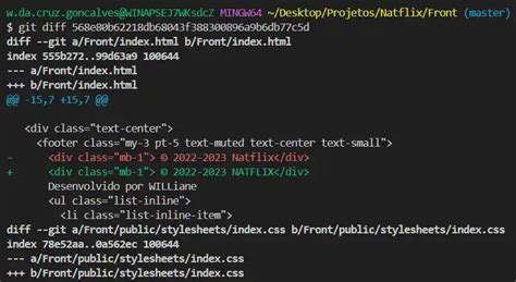 Git Diff Em Ação Analisando E Compreendendo Alterações No Seu