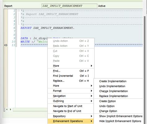 Implicit Enhancement In Custom Programs