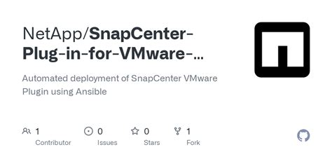 GitHub NetApp SnapCenter Plug In For VMware VSphere Automated