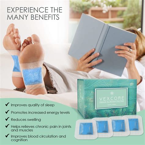 30 Herbal Foot Pads For Cleansing Better Sleep Stress Relief 1 Exfoliating Foot Peel Mint