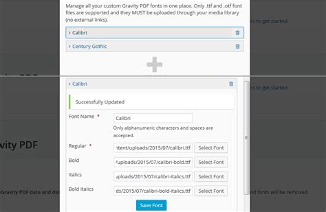 Using The Font Manager To Install Custom PDF Fonts Gravity PDF
