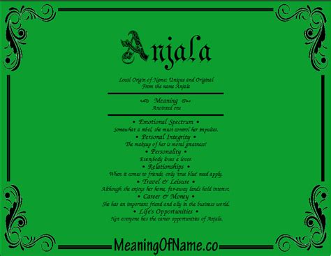 Anjala Meaning Of Name