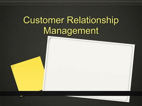 Crm Defined Ppt