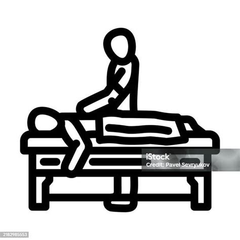 마사지 치료사 스파 테라피 트리트먼트 라인 아이콘 벡터 일러스트 레이 션 가꿔주기에 대한 스톡 벡터 아트 및 기타 이미지 가꿔주기 각질제거 대체 요법 Istock