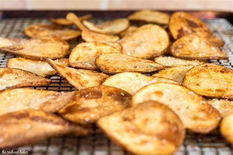 Rosemary Potato Chips With Herb Aioli By The Redhead Baker