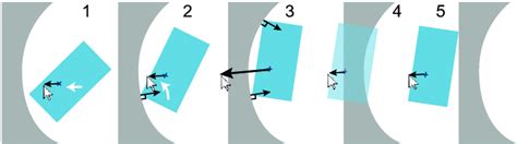 collision snapping in action from left to right 2 the part snaps to