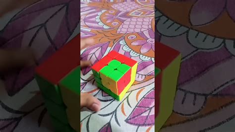 Cube In A Cube Pattern In 3×3 Rubix Cube Please Like And Subscribe Youtube