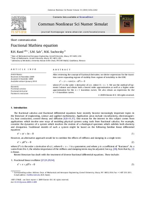 pdf fractional mathieu equation