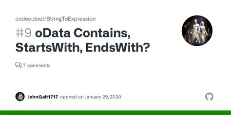 Odata Contains Startswith Endswith Issue Codecutout