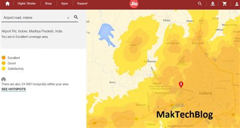 How You Can Check Reliance Jio Coverage Map Of Your City Area MakTechBlog