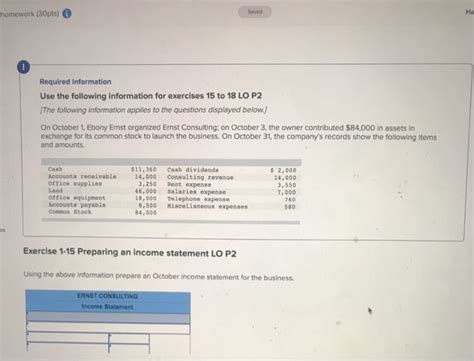 Solved Exercise Identifying Accounting Principles And Chegg