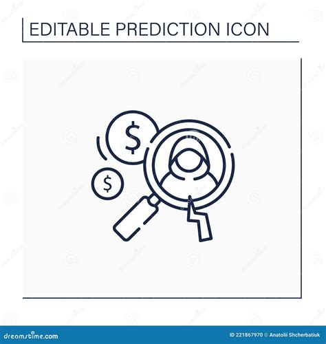 Detecting Fraud Line Icon Stock Vector Illustration Of Behavior